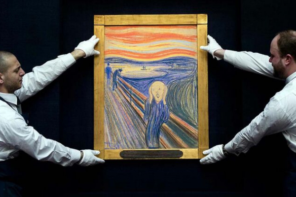 12. februāris. Nozog Edvarda Munka gleznu „Kliedziens" / LR1 ...