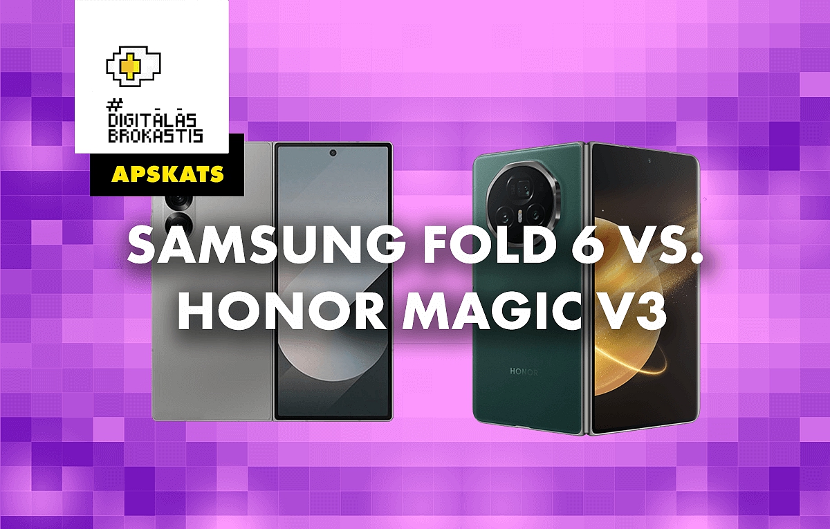 "Samsung Fold 6" vs "Honor Magic V3" salokāmo telefonu apskats / Запись ...